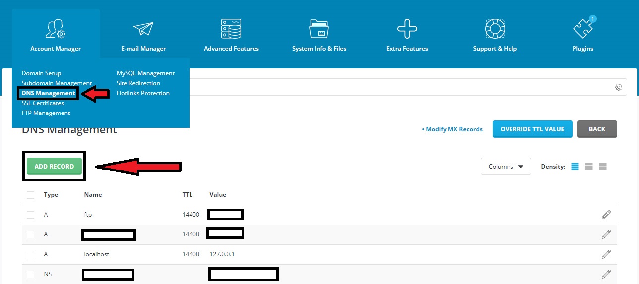 Connect PK Domain with Shopify or Blogger by cname - PK-Domain